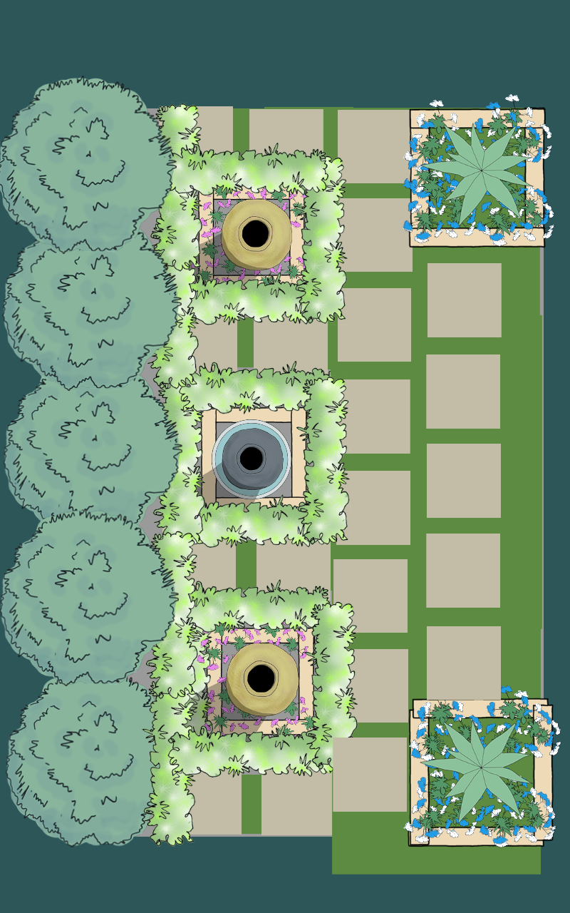 a Few more Garden Design Patterns for Courtyard area | Chris Meyer ...